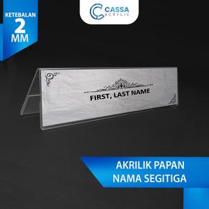 Jual 【CASSA】AKRILIK / ACRYLIC / DISPLAY PAPAN NAMA MEJA PANITIA SEGITA ...