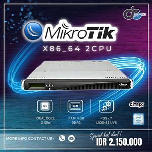 Jual Mikrotik x86 2CPU ROS v.7 License Level 6 Hemat Daya - LAN 2 Port - Kab. Bogor - DScomp ...