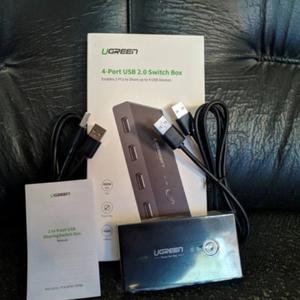 Jual Ugreen USB Switch Selector 4 Usb Share 4 Port KVM Hub for 2 PC Laptop - USB 2.0-480mbps ...