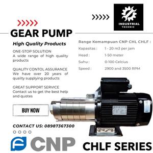 Jual POMPA CNP CHLF 8-50 2,2KW FLOW/HEAD AT MAX EFFICIENCY:8 m3/h @ 45 ...
