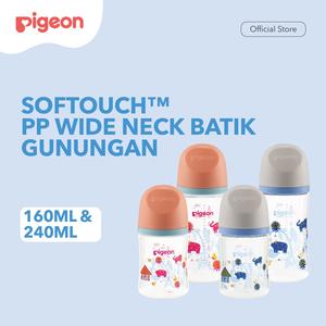 Promo Pigeon Botol BPP Wide Neck Batik Gunungan w/SofTouch Nipple ...