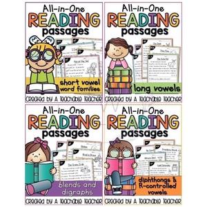 Jual BUKU FISIK All-in-One Reading Passages - Short Vowel / Long Vowels ...