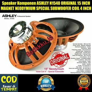 Jual Speaker Komponen ASHLEY N1540 N 1540 ORIGINAL 15 INCH NEODYMIUM ...