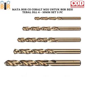 Jual SET 5pcs Mata Bor HSS Co M35 Kobalt Twist mata Bor untuk Logam ...