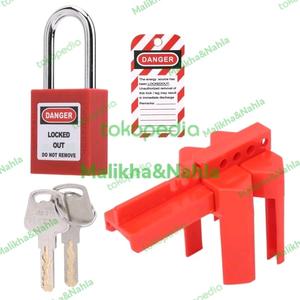 Jual Industrial Lockout Tagout Safety Padlock Ball Pipeline Valve Lock ...