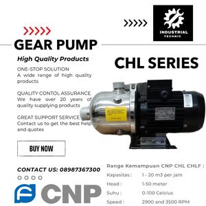 Jual POMPA CNP CHL 16-10 1,1KW FLOW/HEAD AT MAX EFFICIENCY:16 m3/h @ 10 ...