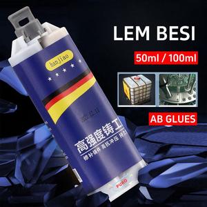 Jual 100ml / 50ml Lem AB Besi Super Kuat Tahan Banas Lem Perekat Super ...