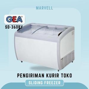 Jual FREEZER ES KRIM GEA SD-360BY KULKAS SUPERMARKET KACA GESER CEMBUNG ...