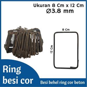 Jual Ring besi cor beton cincin besi kolom behel cor 8x12 Cm - Kota ...