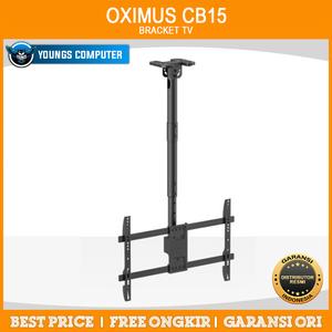 Jual OXIMUS CB15 Ceiling Bracket Single TV 43" - 86" 60kg Tilt Swivel ...