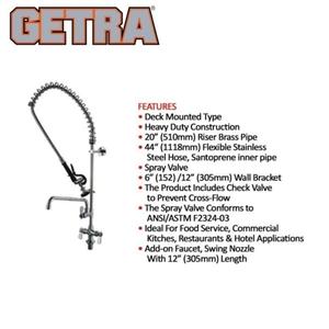 Jual DISHWASHER GETRA 98001-2 PRE-RINSE FAUCET SELANG BILAS ORIGINAL ...