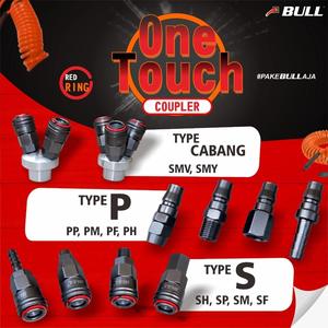Promo BULL coupler one touch red ring / quick coupler BLCO02 type SF20 ...