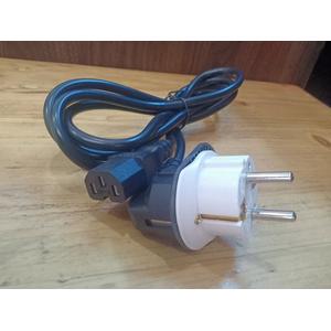 Jual original kabel power 3 pin c15 eu plug 16A 2m 2 meter 250v 300v ...