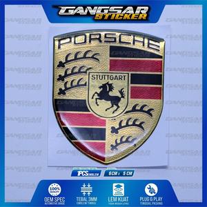 Promo Emblem logo porsche / emblem timbul porsche / sticker porsche ...