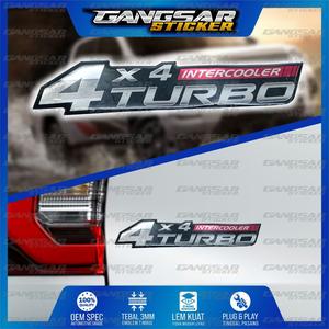 Promo emblem 4x4 turbo intercooler / emblem timbul 4x4 turbo ...