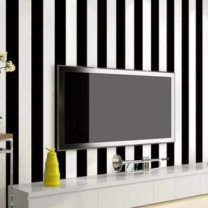 Jual Wallpaper Sticker Garis Hitam Putih Stiker Dinding Rumah Kayu Kaca ...