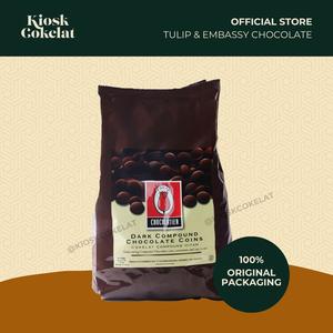 Jual Tulip Chocolatier Dark Compound Chocolate Coins 2.5 kg - Jakarta ...