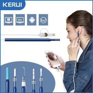 Jual KERUI Ear Camera Ear Pick 3 in 1 USB OTG Visual Ear Cleaning ...