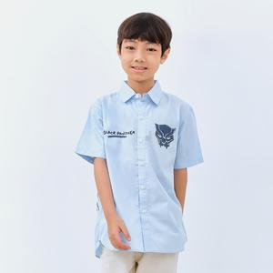 Promo Marvel Collection M231 Kids Kemeja Black Panther Hero Biru 2890A ...