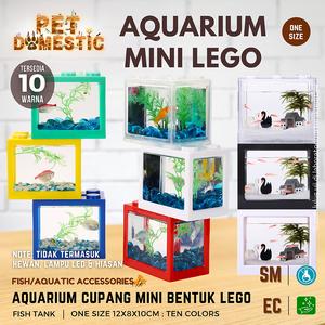 Jual Aquarium Mini Cupang Bentuk Lego Soliter Tempat Akuarium Ikan Hias ...