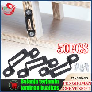 Jual 50pcs Plat Knock Down Skrup Fix Baut Furniture Penyambung Konektor ...