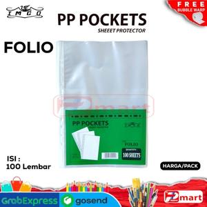Jual 100 Lembar Sheet Protector F4 Folio / Pp Pocket Folio / Imco Folio ...