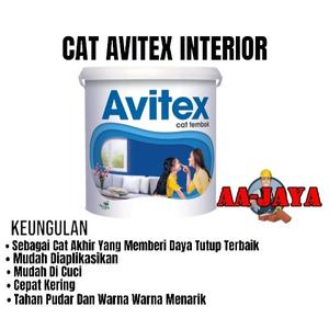 Jual Termasuk PPN! Cat Tembok Avitex Interior (Putih) Ukuran 25 Kg ...