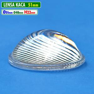 Jual Lensa Kaca 51mm Cembung Strip H.22 ID.48mm 2 Inch LED HPL Cree SST ...