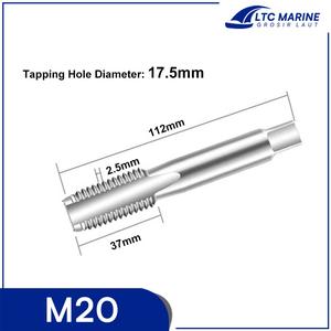 Jual IMPA 631028 Metric Hand Tap Set M20 x 2.50MM Hand Thread Cutter ...