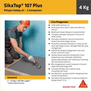 Jual (GT2) SIKA Top 107 plus - Pelapis anti bocor 2 komponen Obat Bocor ...