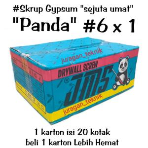 Jual Skrup Sekrup Gipsum Gypsum "sejuta umat" Panda 6 x 1 - per kotak ...