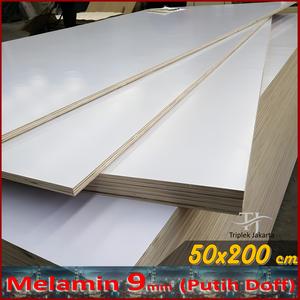 Jual Triplek Melamin Tebal 9mm ( 50x200 cm | 200x50 cm ) Putih Doff 1 ...