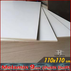 Jual Triplek Melamin Tebal 9mm ( 110x110 cm ) Putih Doff 1 Muka | Ada ...