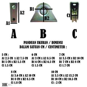 Jual Roda Pagar Besi Model U Sliding Gate Wheel Galvanized Roda Pintu ...