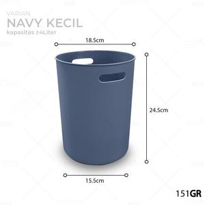 Jual Trash Bin Aesthetic Tempat Sampah Tong Sampah Plastik Prisma Bulat ...