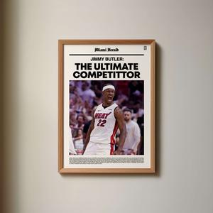 Jual Poster NBA Jimmy Butler Miami Heat Art Print | NBA Finals ...