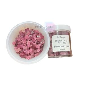 Jual Healing Chips Warna Pink Tourmaline Batu Energi Mini Healing Stone ...