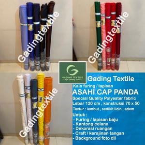 Jual ( Per 1 Roll ) Kain Furing Asahi Cap Panda Per Roll Gulungan Bahan ...