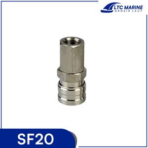 Jual IMPA 351421 Air Quick Coupler SF20 Stainless Steel 1/4" Quick ...