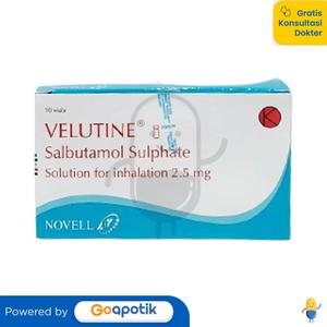 Jual VELUTINE CAIRAN INHALASI 2.5 ML BOX 10 VIAL - Jakarta Timur ...