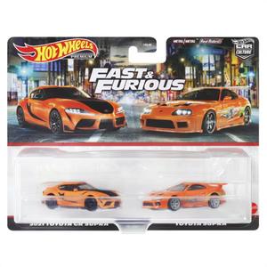 Jual Mattel Hot Wheels Premium 2-Pack Toyota Supra Fast & Furious ...