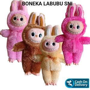 Jual Boneka Monster Labubu Muka Karet Sni Boneka Labubu Viral - Pink ...