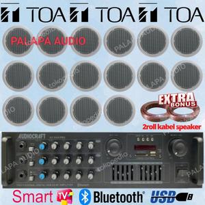 Jual PREMIUM PAKET SPEAKER CEILING TOA UNTUK KANTOR , KLINIK 16 SPEAKER ...