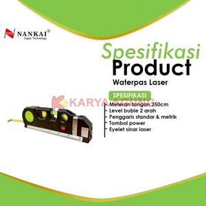 Jual Waterpass Laser Level NANKAI 3 in 1 / Penggaris Laser / Waterpas ...