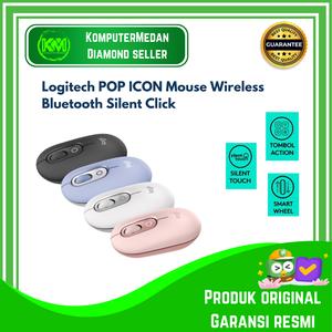 Jual Logitech POP ICON Mouse Wireless Bluetooth Silent Click Easy ...
