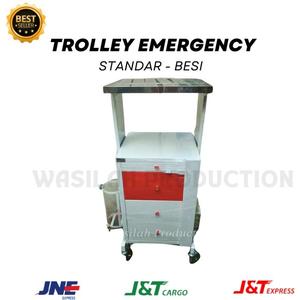 Jual TROLI || TROLLEY TROLI EMERGENCY STANDAR STAINLESS || TROLLEY ...