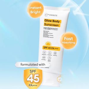 Promo GLAM - ISWHITE Glow Body Sunscreen SPF 45 PA +++ - Hybrid ...