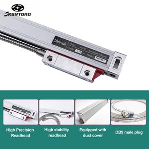 Jual High Precision Slim Linear Glass Scale 1um 5V TTL 100 200 300 Optical Encoder Grating Ruler ...