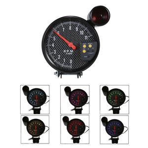 Jual 5 Inch Tachometer Carbon Fiber Face 7 Colors With LED Pointer ...