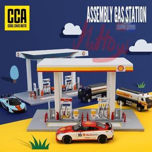 Jual Diecast Shell Station Gulf Oil Pom Bensin Assembly Diorama Alloy ...